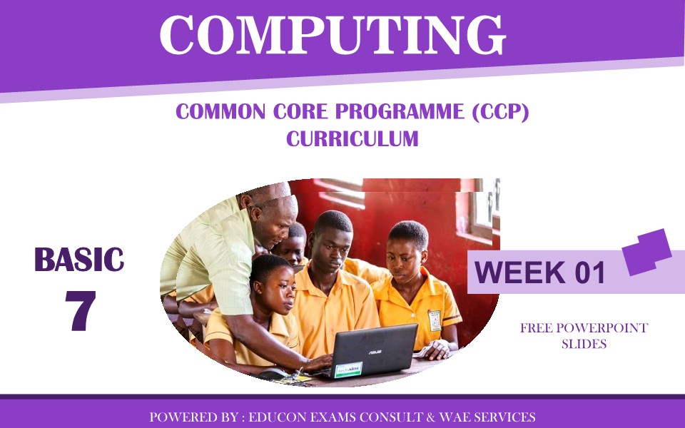 Free PowerPoint Slides for Junior High Schools – Dive into the World of Computing with Week 1 ...