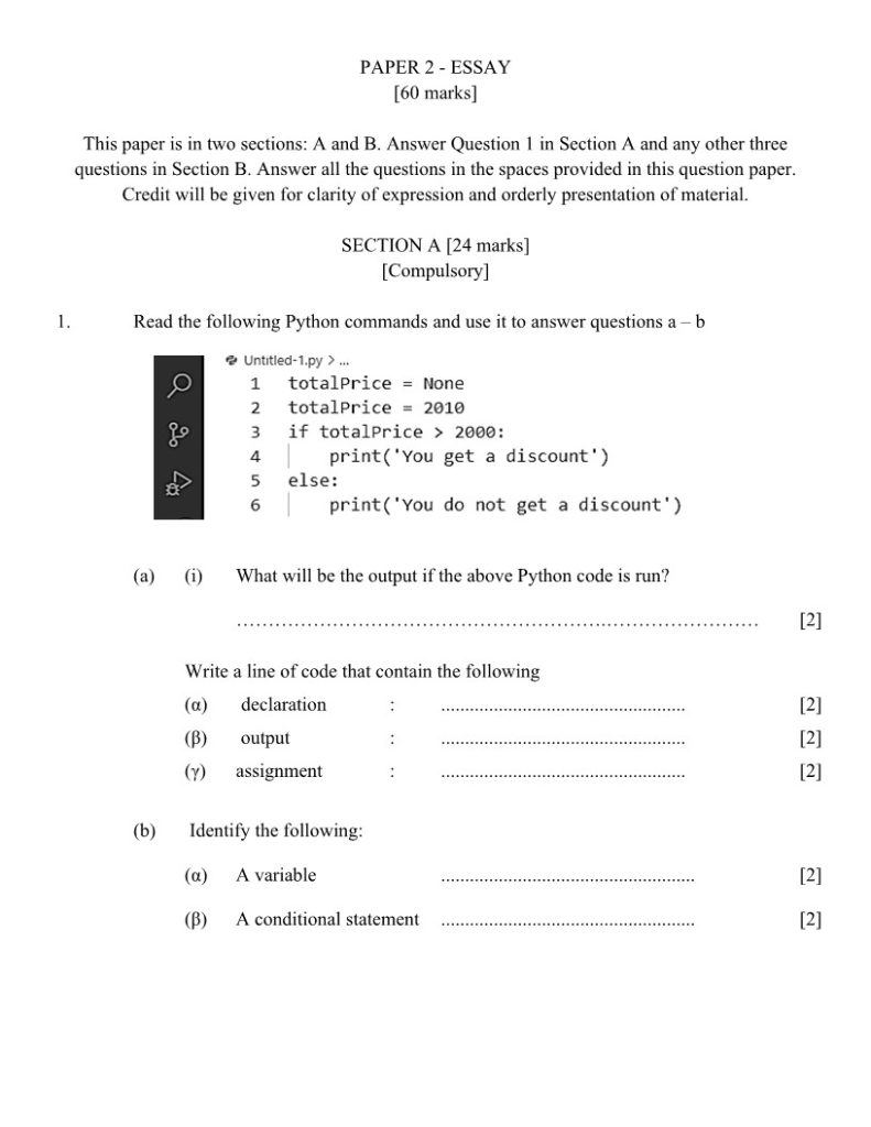 2025 Bece Computing Questions