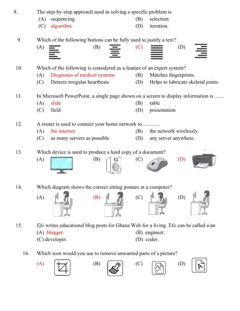 2025 BECE Computing Questions